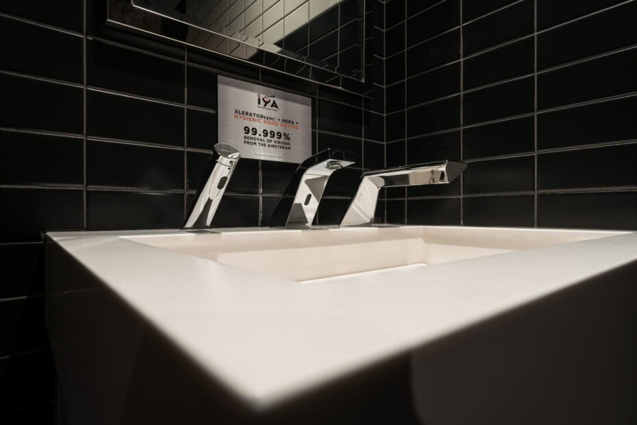 XLERATORsync® - A Sink Mounted Hand Dryer for high-end restrooms